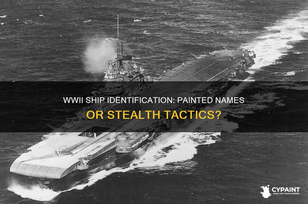 Wwii Ship Identification: Painted Names Or Stealth Tactics? | CyPaint