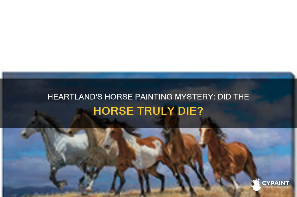 Heartland's Horse Painting Mystery: Did The Horse Truly Die? | CyPaint