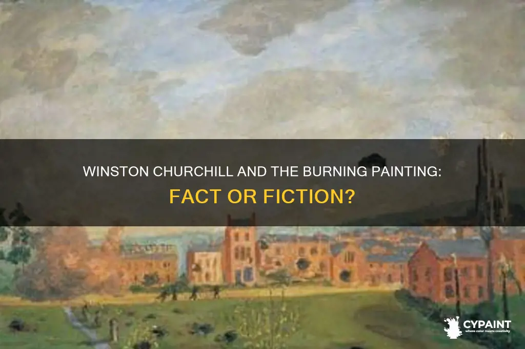 Winston Churchill And The Burning Painting: Fact Or Fiction? | CyPaint