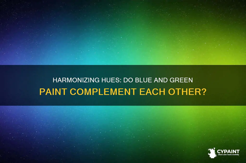 Harmonizing Hues: Do Blue And Green Paint Complement Each Other? | CyPaint