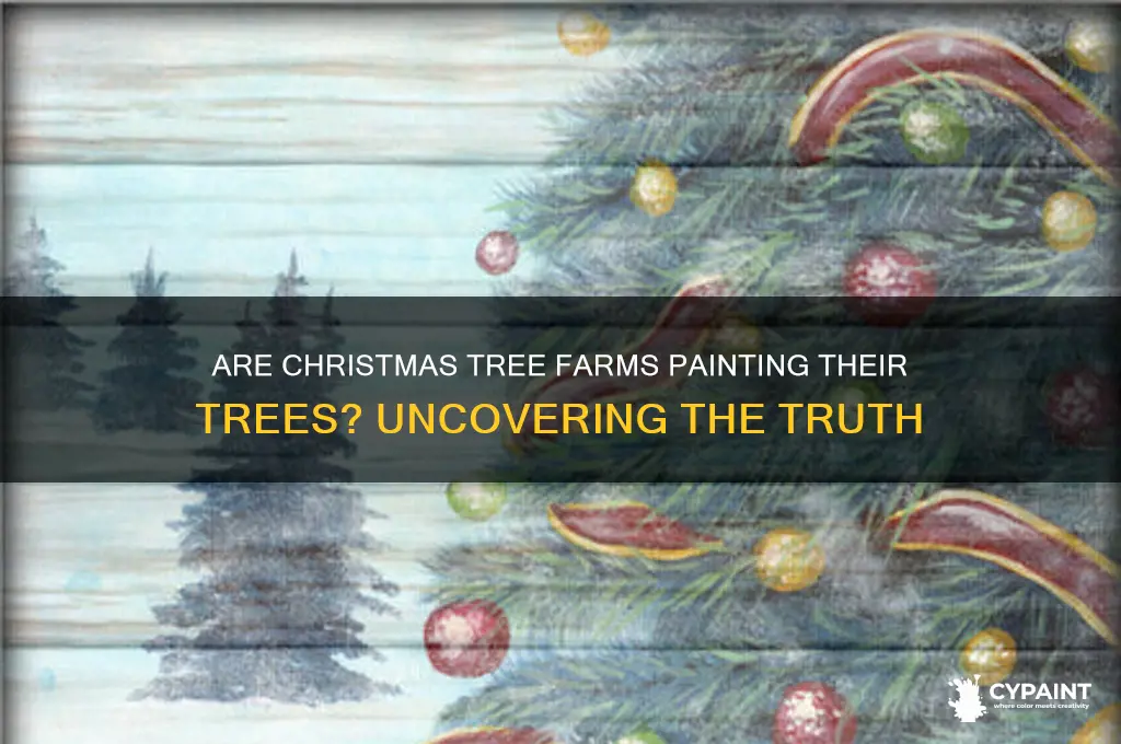 Are Christmas Tree Farms Painting Their Trees? Uncovering The Truth ...