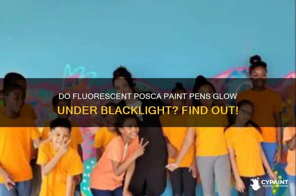 Do Fluorescent Posca Paint Pens Glow Under Blacklight? Find Out! | CyPaint