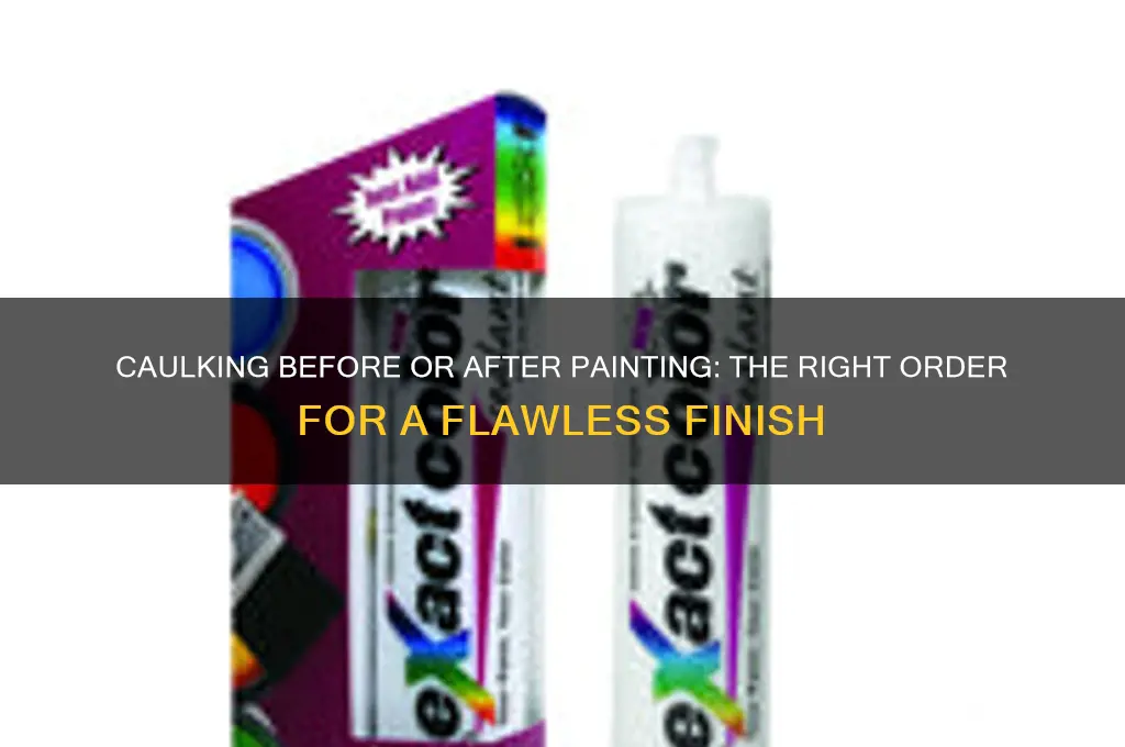 Caulking Before Or After Painting: The Right Order For A Flawless ...