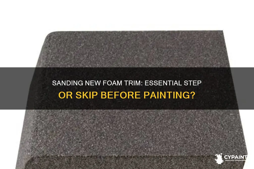 Sanding New Foam Trim: Essential Step Or Skip Before Painting? | CyPaint