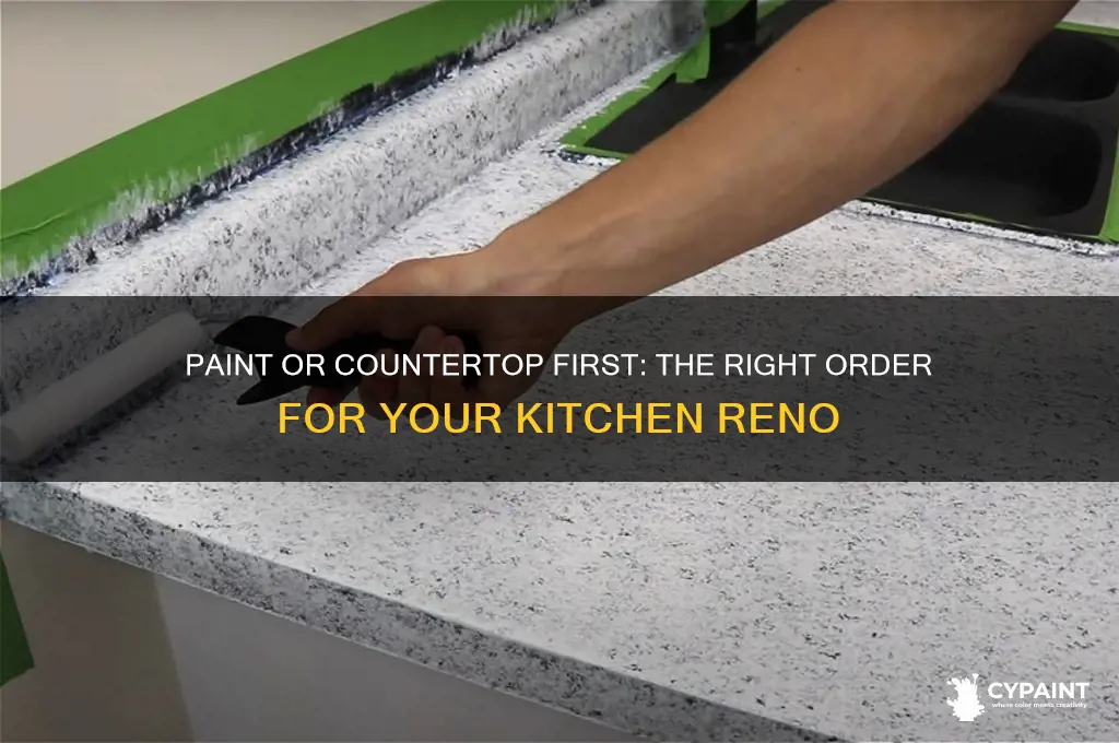 Paint Or Countertop First: The Right Order For Your Kitchen Reno | CyPaint