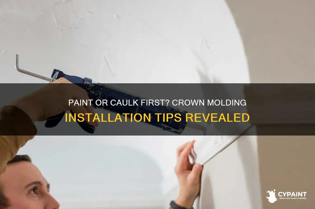 Paint Or Caulk First? Crown Molding Installation Tips Revealed | CyPaint