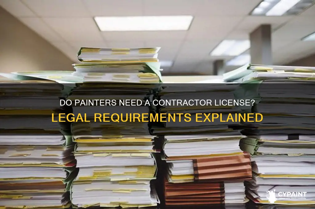 Do Painters Need A Contractor License? Legal Requirements Explained ...