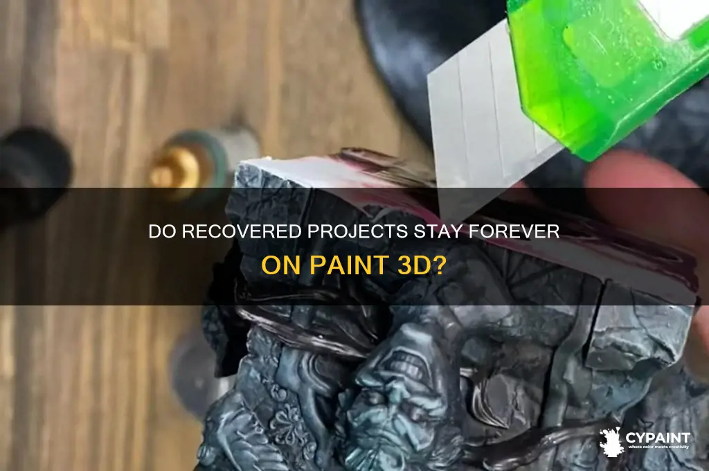 Do Recovered Projects Stay Forever On Paint 3D? | CyPaint