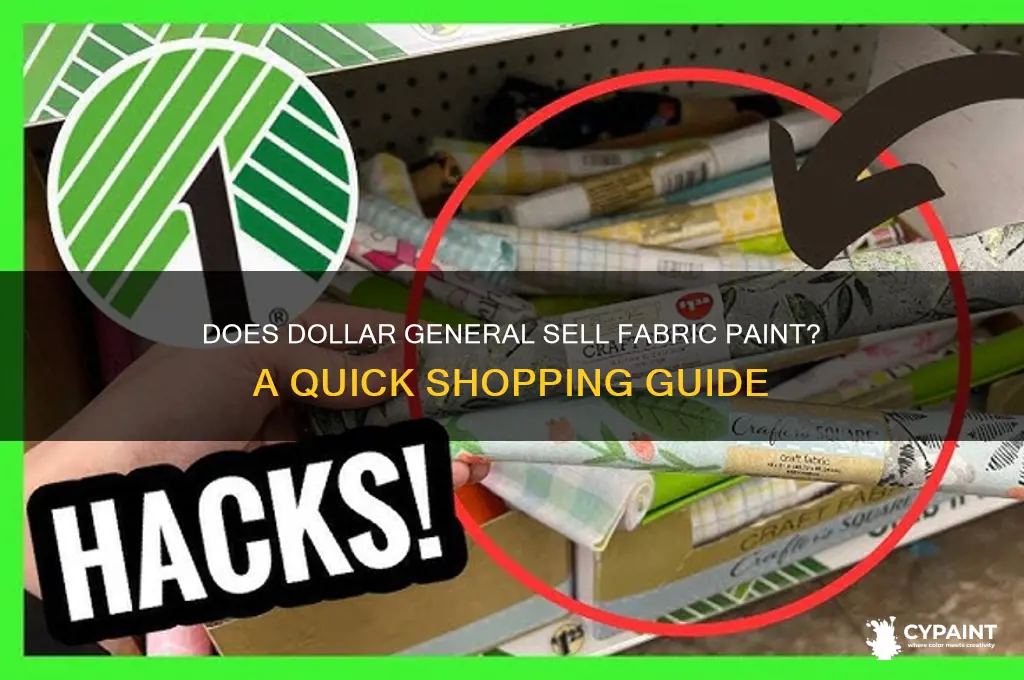 Does Dollar General Sell Fabric Paint? A Quick Shopping Guide | CyPaint
