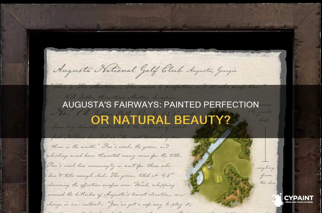 Augusta's Fairways: Painted Perfection Or Natural Beauty? | CyPaint