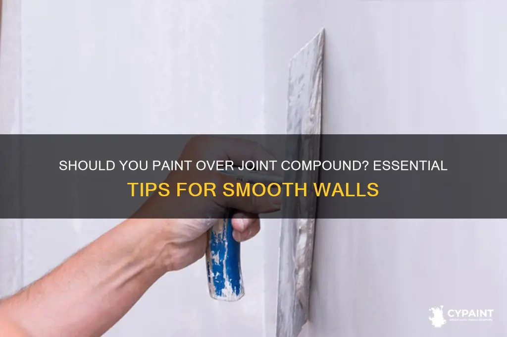 Should You Paint Over Joint Compound? Essential Tips For Smooth Walls ...