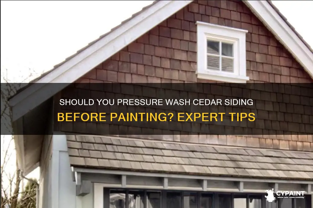 Should You Pressure Wash Cedar Siding Before Painting? Expert Tips ...