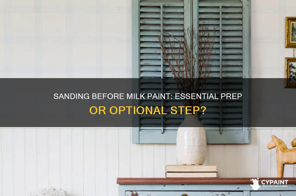 Sanding Before Milk Paint: Essential Prep Or Optional Step? | CyPaint