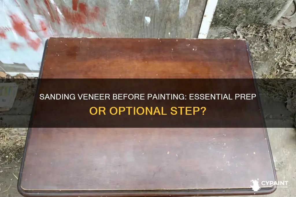 Sanding Veneer Before Painting: Essential Prep Or Optional Step? | CyPaint