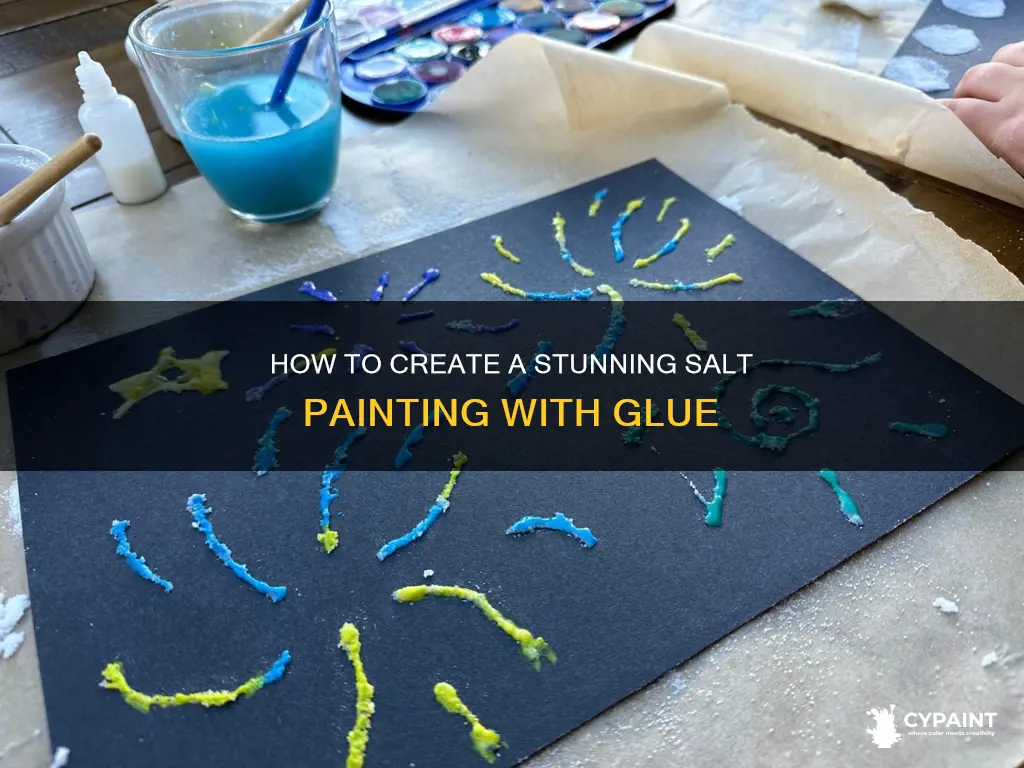 How To Create A Stunning Salt Painting With Glue | CyPaint