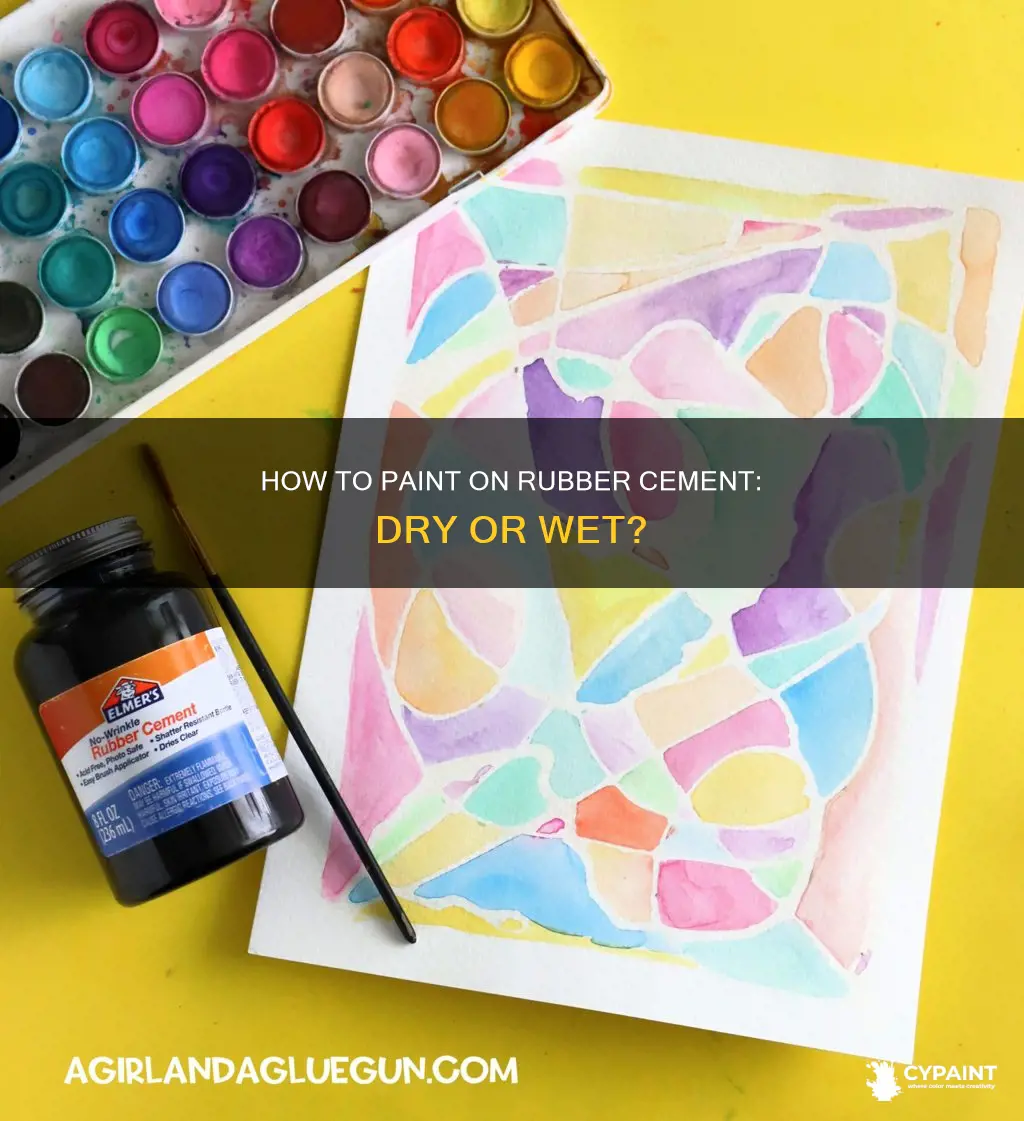 How To Paint On Rubber Cement: Dry Or Wet? | CyPaint