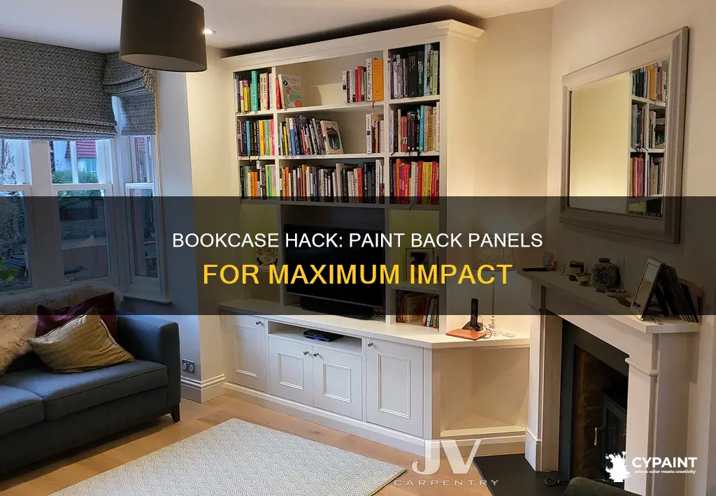 Bookcase Hack: Paint Back Panels For Maximum Impact | CyPaint