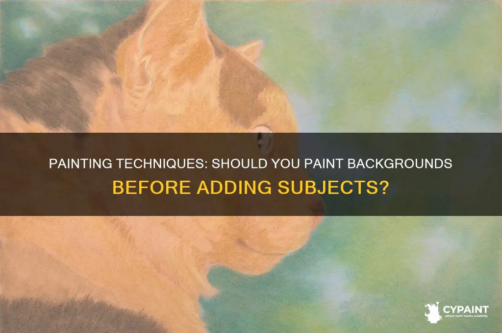 Painting Techniques: Should You Paint Backgrounds Before Adding ...
