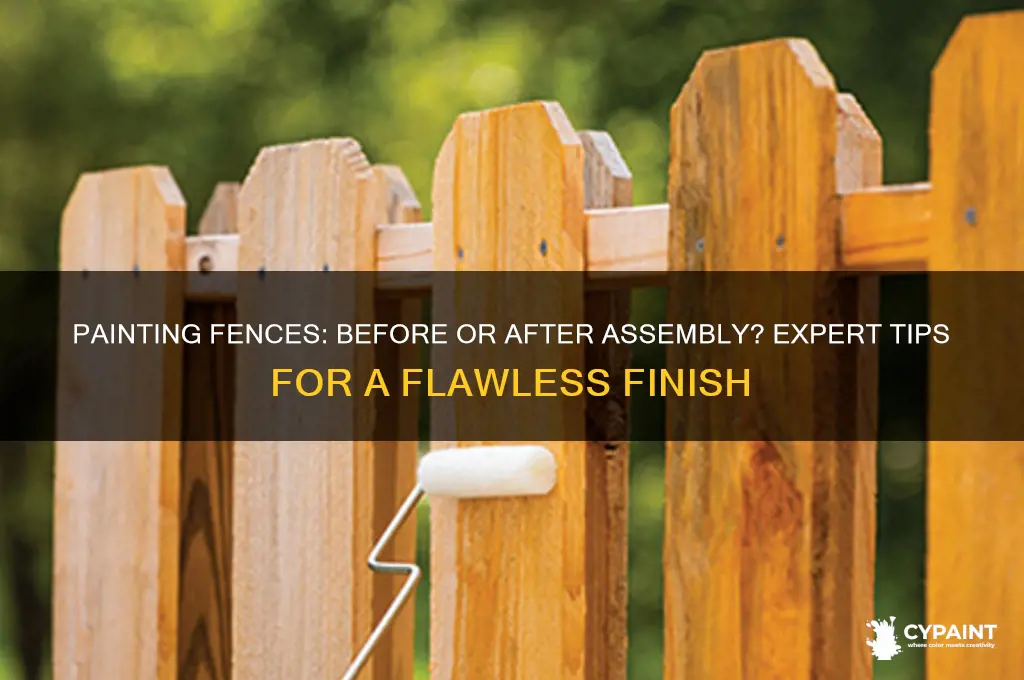 Painting Fences: Before Or After Assembly? Expert Tips For A Flawless ...