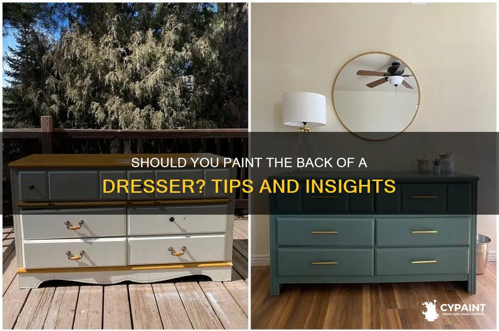 Should You Paint The Back Of A Dresser? Tips And Insights | CyPaint