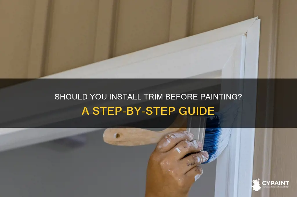 Should You Install Trim Before Painting? A Step-By-Step Guide | CyPaint