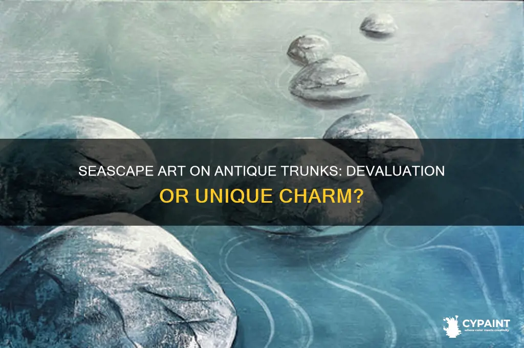 Seascape Art On Antique Trunks: Devaluation Or Unique Charm? | CyPaint