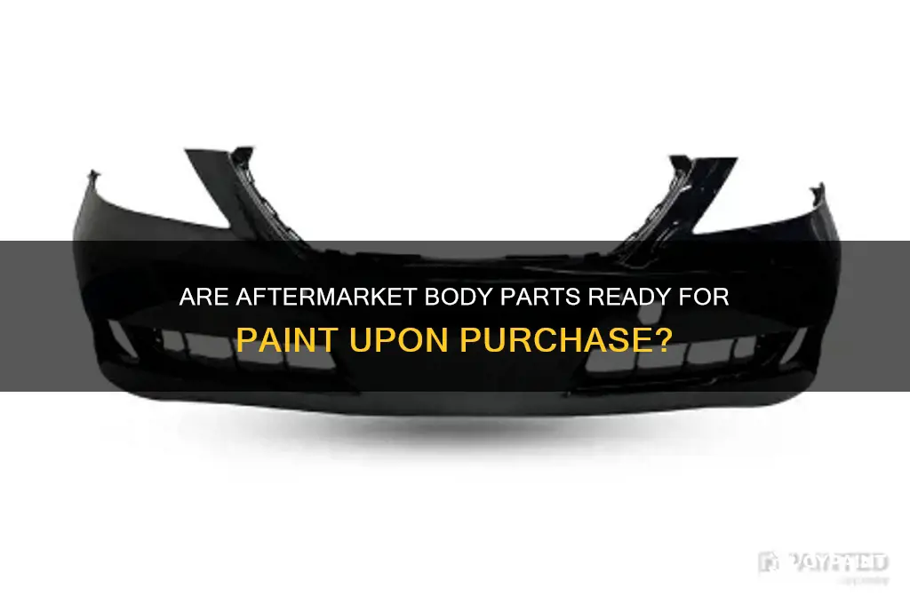 Are Aftermarket Body Parts Ready For Paint Upon Purchase? | CyPaint