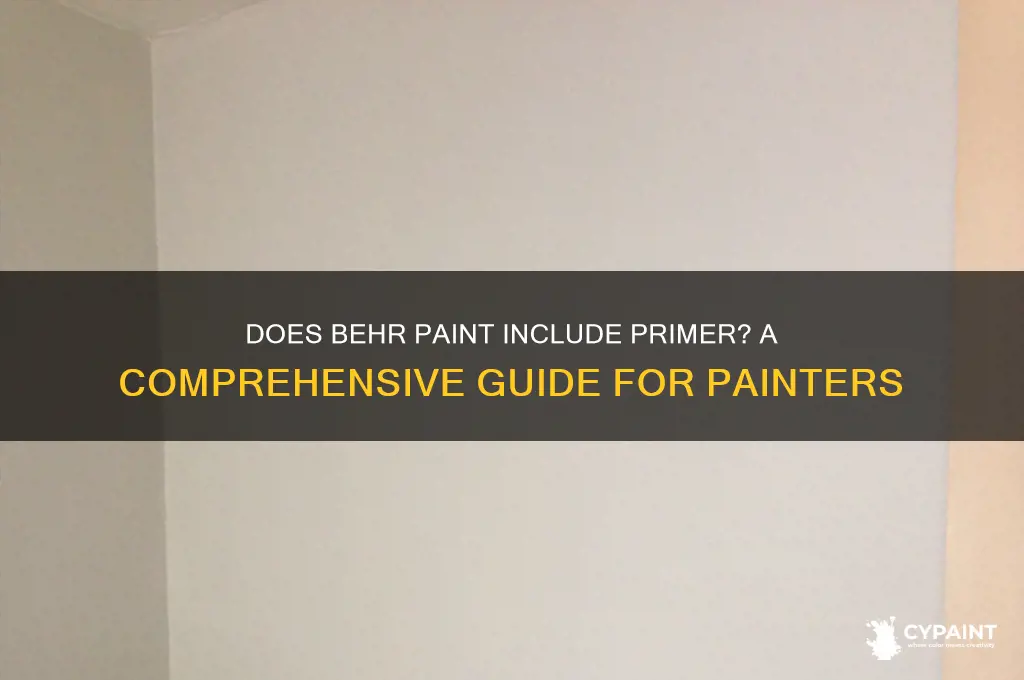 Does Behr Paint Include Primer? A Comprehensive Guide For Painters ...