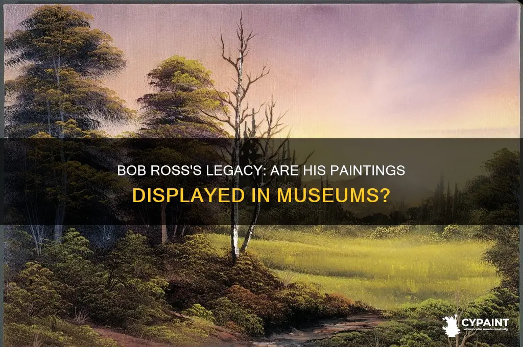 Bob Ross's Legacy: Are His Paintings Displayed In Museums? | CyPaint