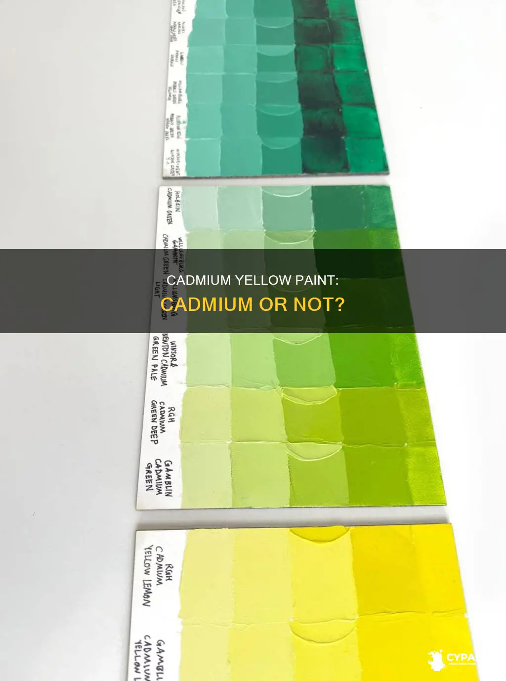 Cadmium Yellow Paint: Cadmium Or Not? | CyPaint