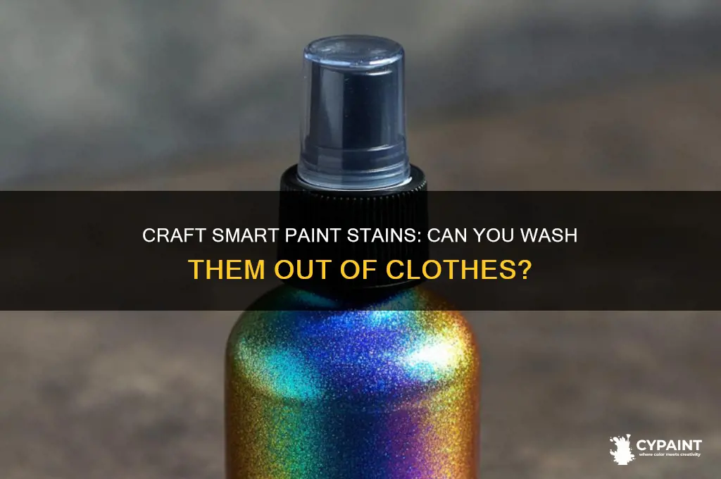 Craft Smart Paint Stains: Can You Wash Them Out Of Clothes? | CyPaint