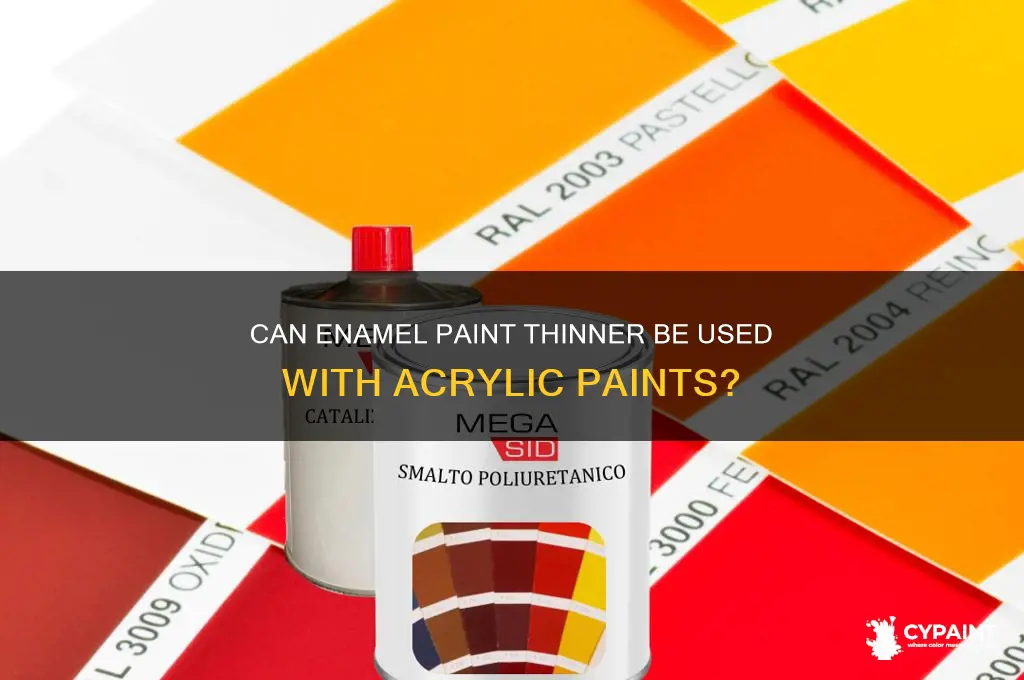 Can Enamel Paint Thinner Be Used With Acrylic Paints? | CyPaint