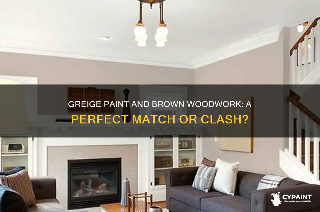 Greige Paint And Brown Woodwork: A Perfect Match Or Clash? | CyPaint