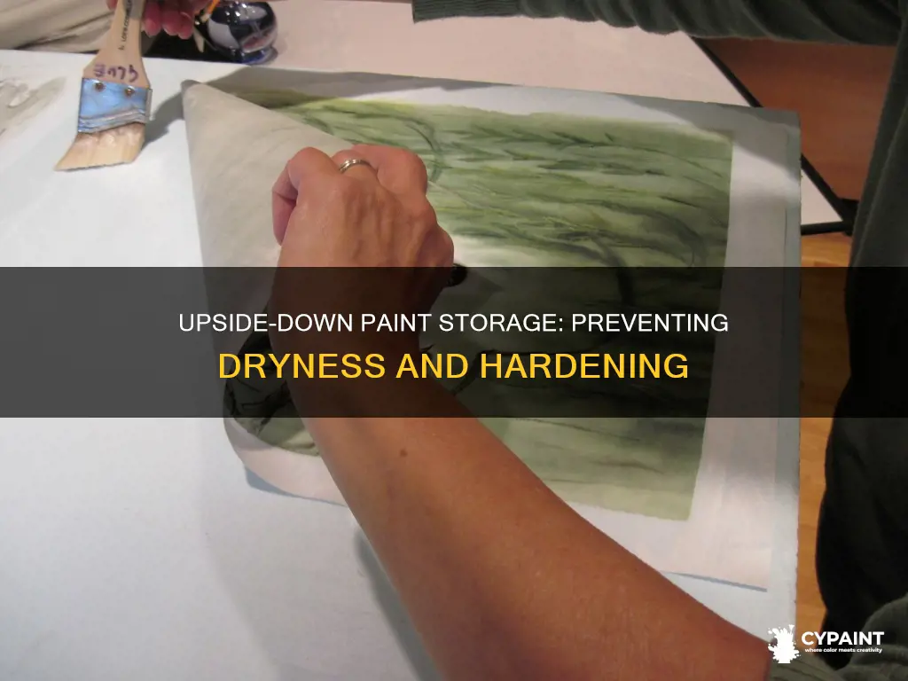 Upside-Down Paint Storage: Preventing Dryness And Hardening | CyPaint