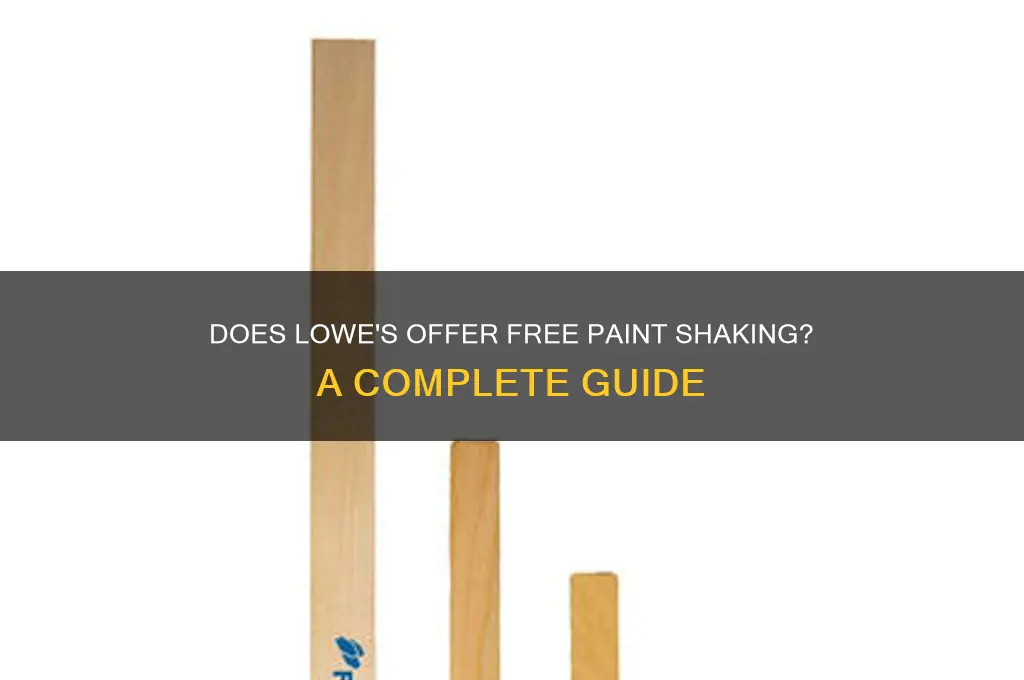 Does Lowe's Offer Free Paint Shaking? A Complete Guide | CyPaint