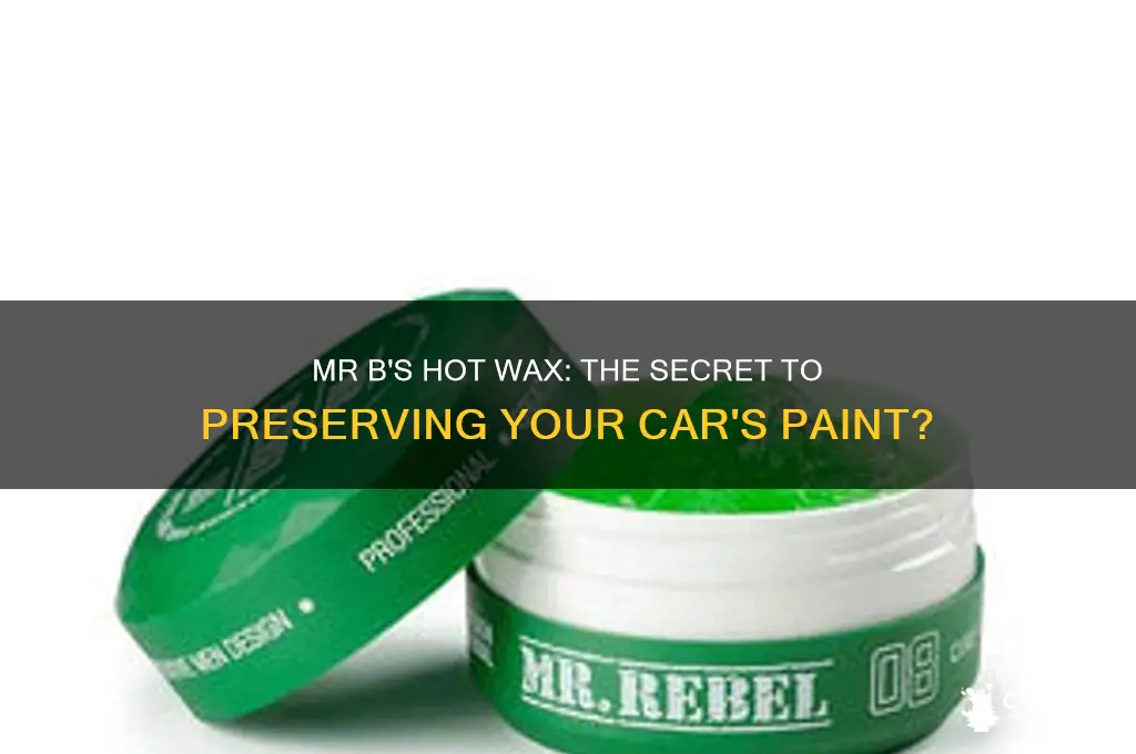 Mr B's Hot Wax: The Secret To Preserving Your Car's Paint? | CyPaint