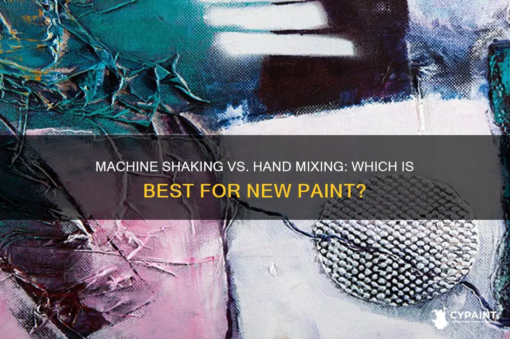 Machine Shaking Vs. Hand Mixing: Which Is Best For New Paint? | CyPaint