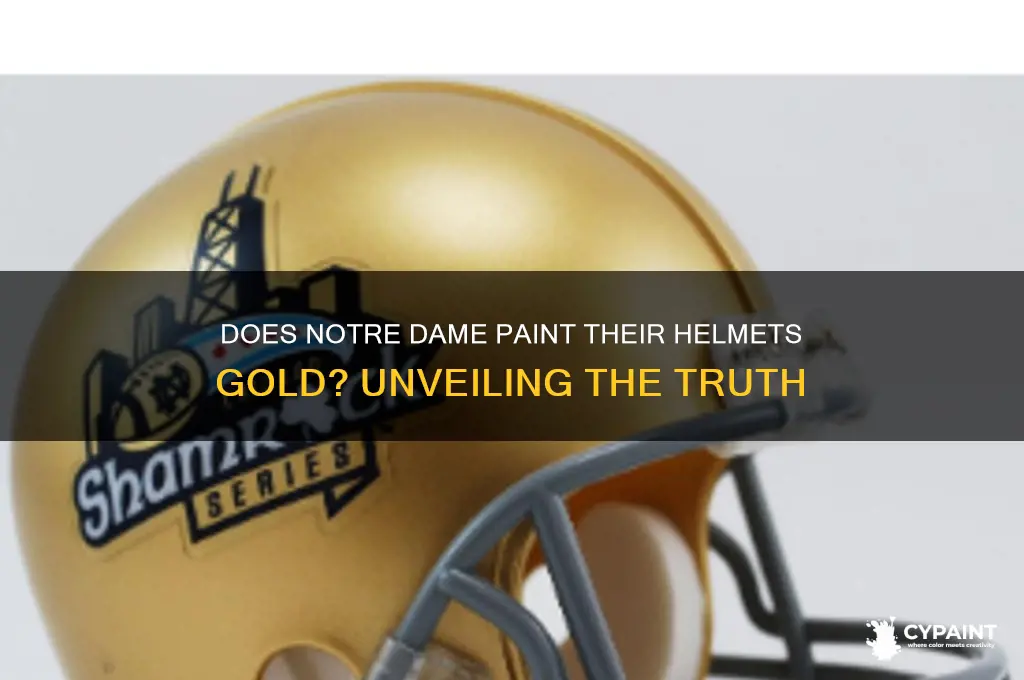 Does Notre Dame Paint Their Helmets Gold? Unveiling The Truth | CyPaint