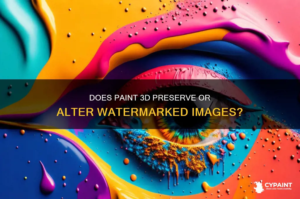 Does Paint 3D Preserve Or Alter Watermarked Images? | CyPaint