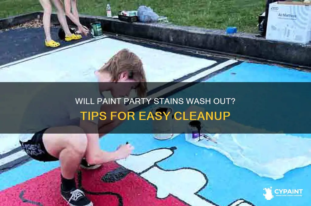 Will Paint Party Stains Wash Out? Tips For Easy Cleanup | CyPaint