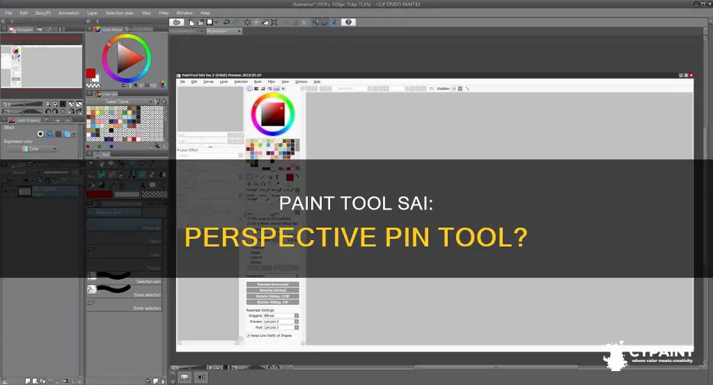 Paint Tool Sai: Perspective Pin Tool? | CyPaint