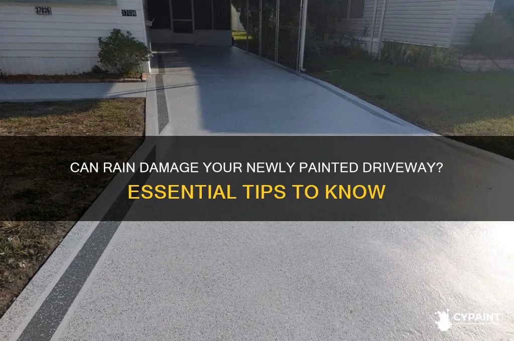 Can Rain Damage Your Newly Painted Driveway? Essential Tips To Know ...