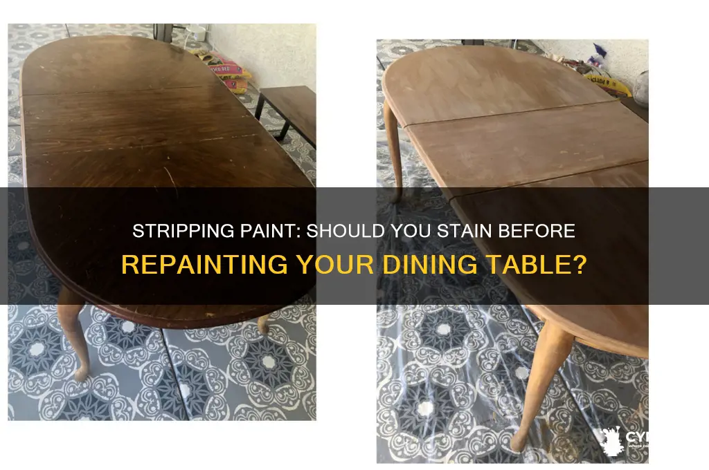 Stripping Paint: Should You Stain Before Repainting Your Dining Table ...