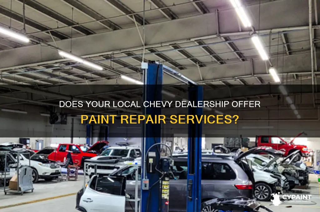Does Your Local Chevy Dealership Offer Paint Repair Services? | CyPaint
