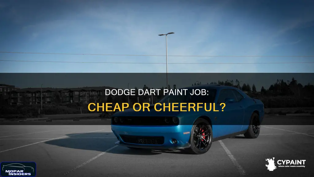 Dodge Dart Paint Job: Cheap Or Cheerful? | CyPaint