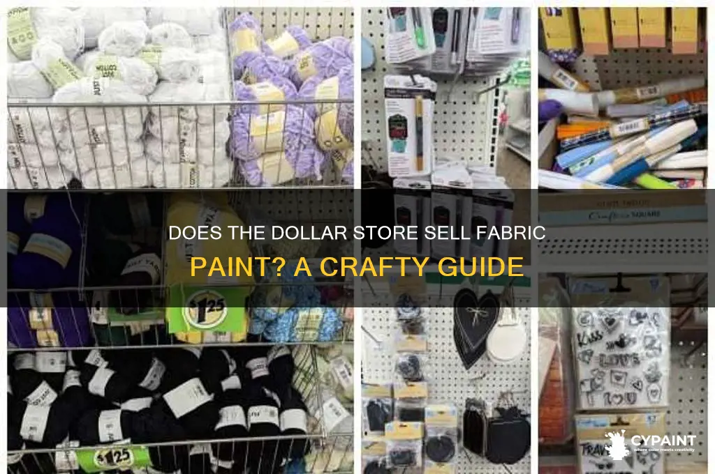 Does The Dollar Store Sell Fabric Paint? A Crafty Guide | CyPaint