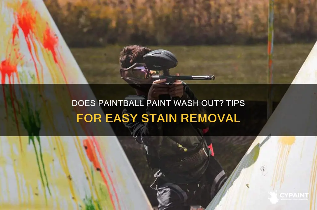 Does Paintball Paint Wash Out? Tips For Easy Stain Removal | CyPaint