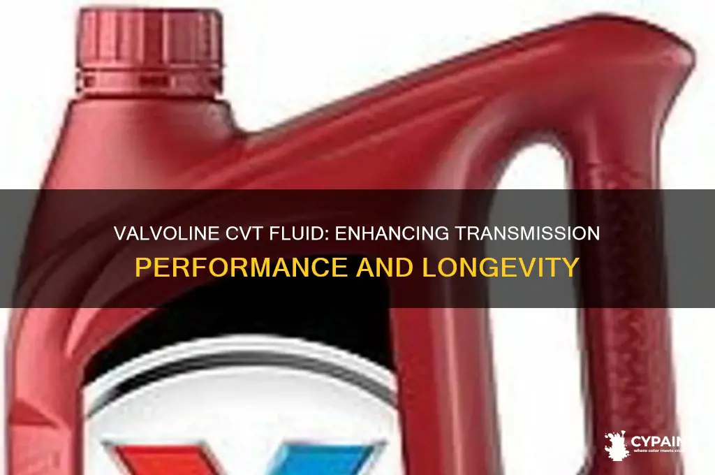 Valvoline Cvt Fluid: Enhancing Transmission Performance And Longevity ...