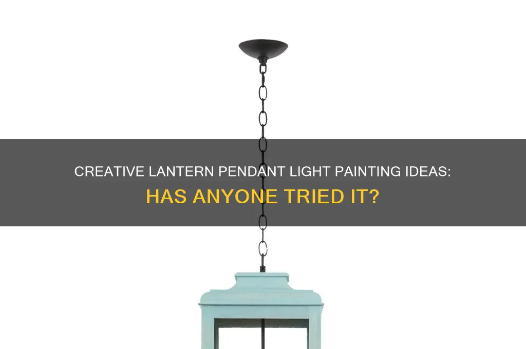 Creative Lantern Pendant Light Painting Ideas: Has Anyone Tried It ...