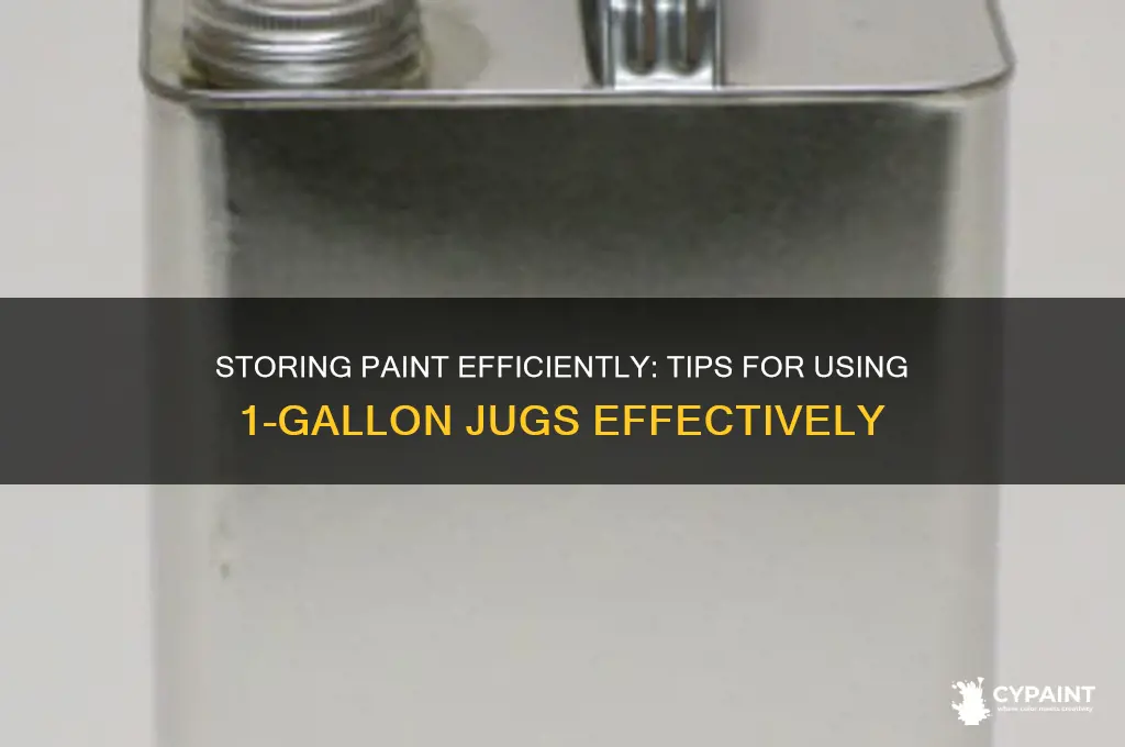 Storing Paint Efficiently: Tips For Using 1-Gallon Jugs Effectively ...